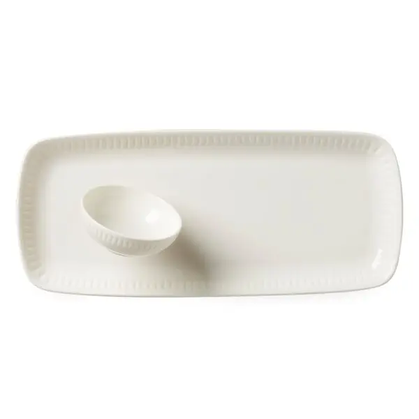 LENOX Profile Serving Tray & Dip Bowl Set