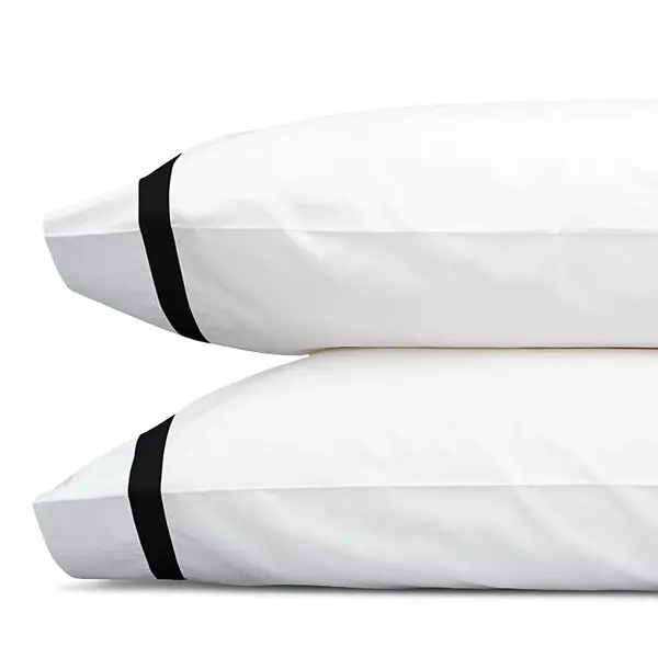 MATOUK Lowell King Pillowcase, Pair - Black