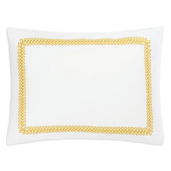 MATOUK Astor Braid Standard Sham - Lemon