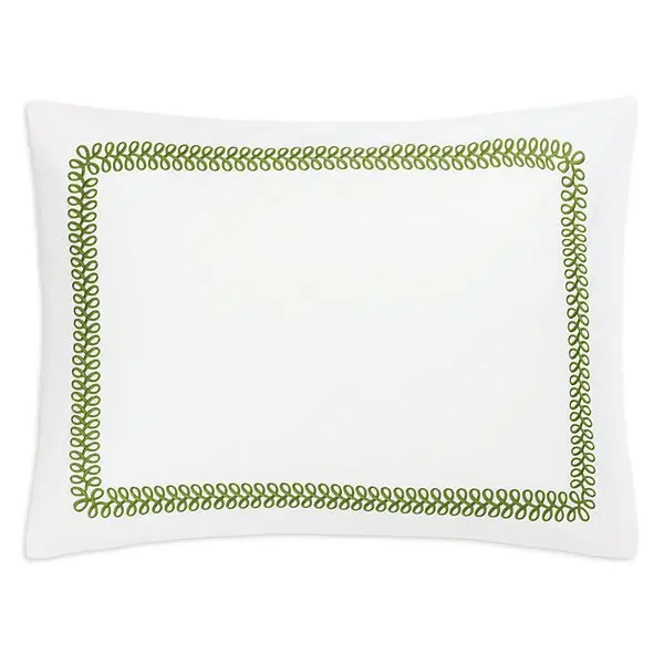 MATOUK SCHUMACHER Astor Braid King Sham - Grass