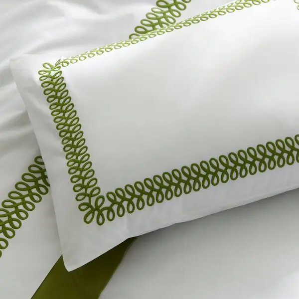 MATOUK SCHUMACHER Astor Braid King Sham - Grass