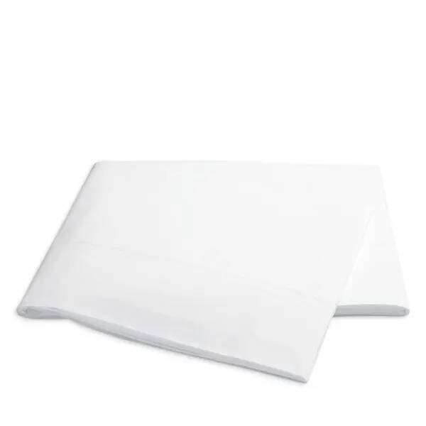 MATOUK Positano Hemstitch Wrinkle Free Flat Sheet, Full/queen