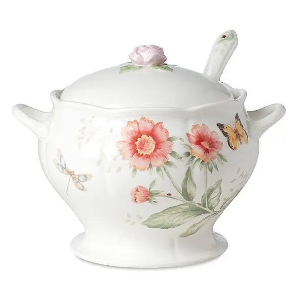 LENOX Butterfly Meadow 2 Piece Tureen & Ladle Set - Multi