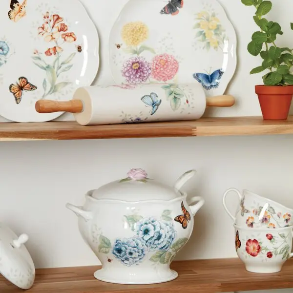 LENOX Butterfly Meadow 2 Piece Tureen & Ladle Set