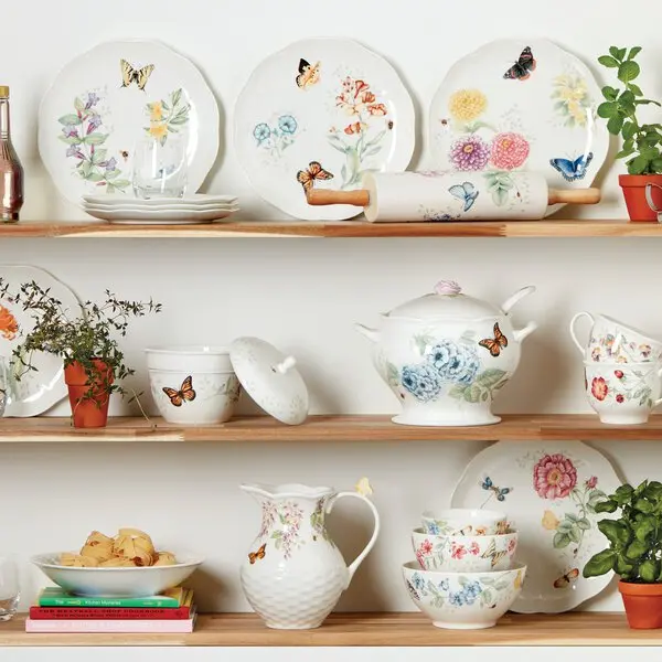LENOX Butterfly Meadow 2 Piece Tureen & Ladle Set