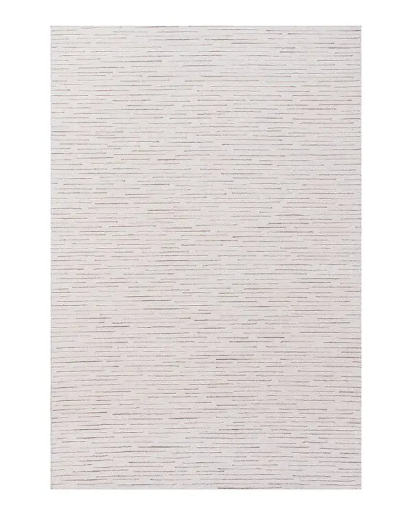 LR HOME Hans Brushstroke Striped Area Rug, 93 X 117 - Ivory