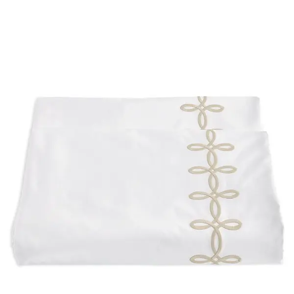 MATOUK Gordian Knot Percale Duvet Cover, Full/queen - Truffle