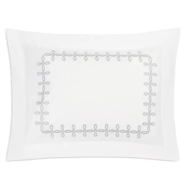 MATOUK Gordian Knot Percale Standard Sham - Silver