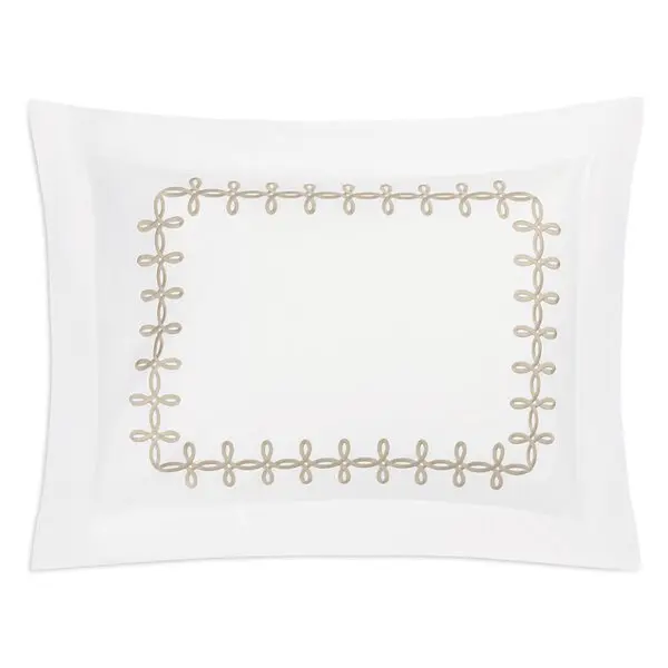 MATOUK Gordian Knot Percale Standard Sham - Truffle Tan