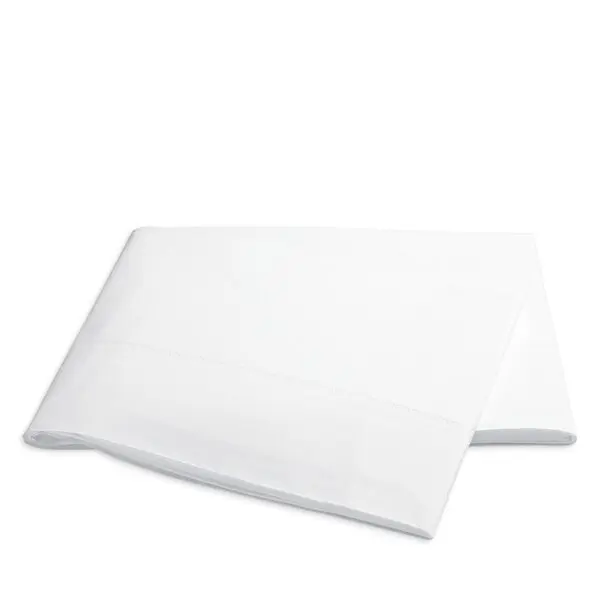 MATOUK Positano Hemstitch Wrinkle Free Flat Sheet, King - White