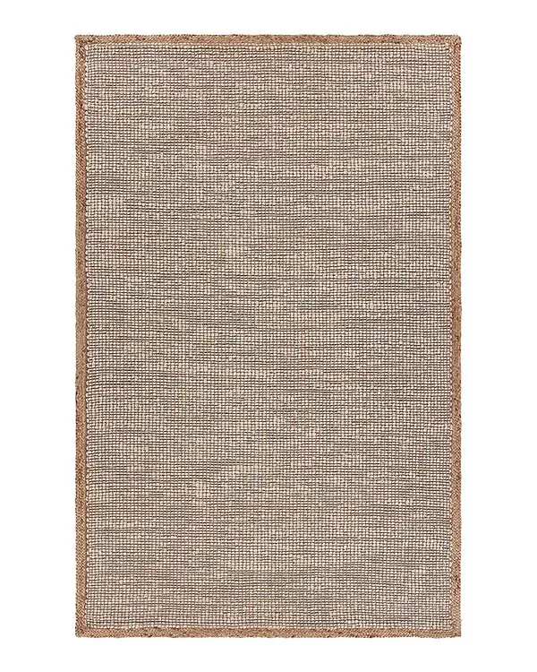 LR HOME Origin Interwoven Off White Jute Area Rug, 7'9 X 9'9 - Tan/ Ivory