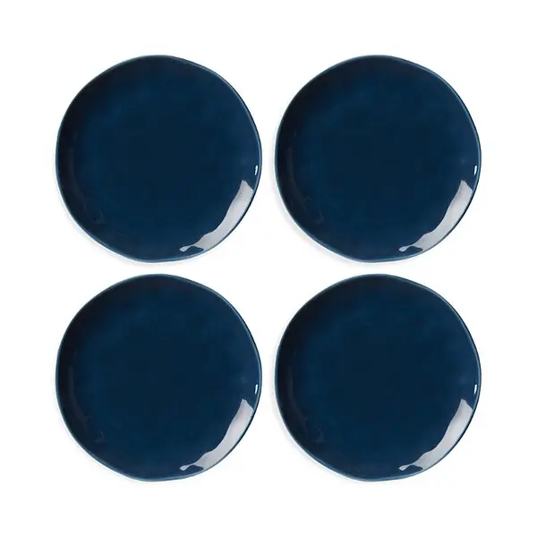 LENOX Bay Colors Accent Plates, Set Of 4 - Blue