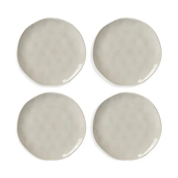 LENOX Bay Colors Accent Plates, Set Of 4 - Gray