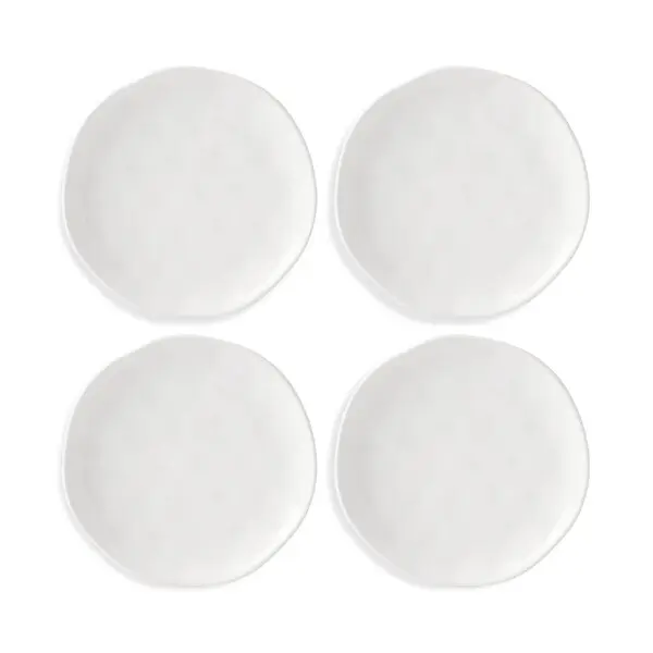 LENOX Bay Colors Accent Plates, Set Of 4 - White