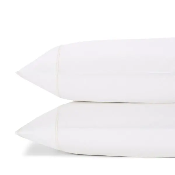 MATOUK Ansonia Percale Standard Pillowcase, Pair - Ivory