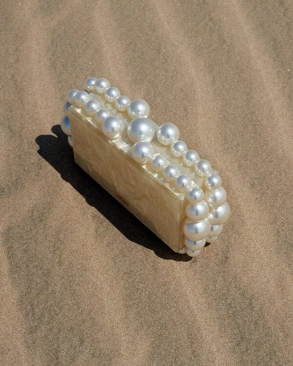 Cult Gaia Eos Clutch - Ivory
