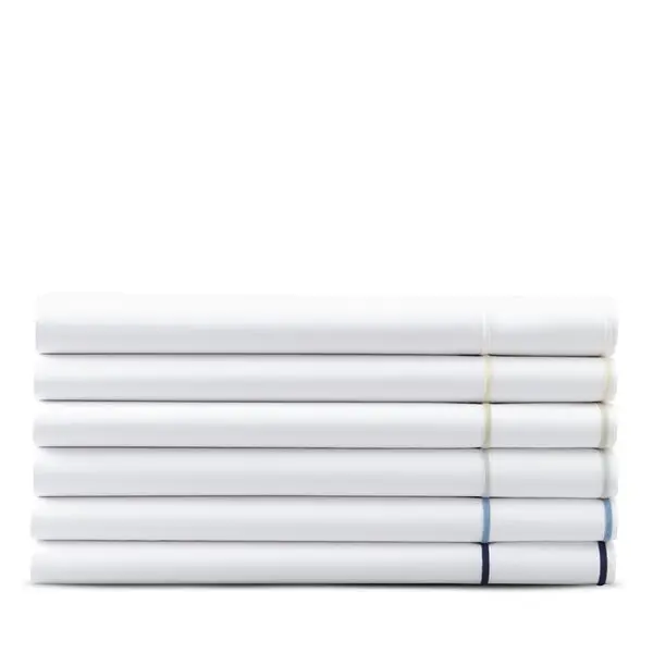MATOUK Ansonia Percale Flat Sheet, Full/queen - Almond
