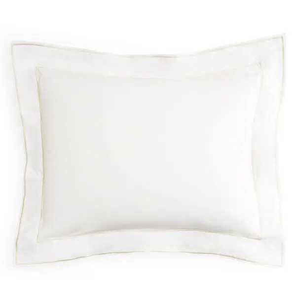 MATOUK Ansonia Percale Standard Sham - Ivory