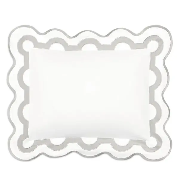 MATOUK Mirasol Boudoir Sham - Silver
