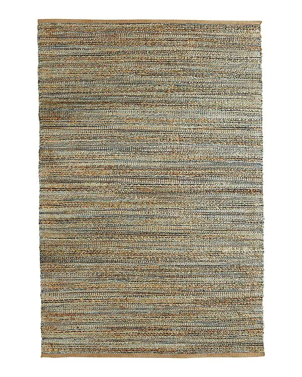 LR HOME Nancy Natur03337 Area Rug, 7'9 X 9'9 - Tan/aqua