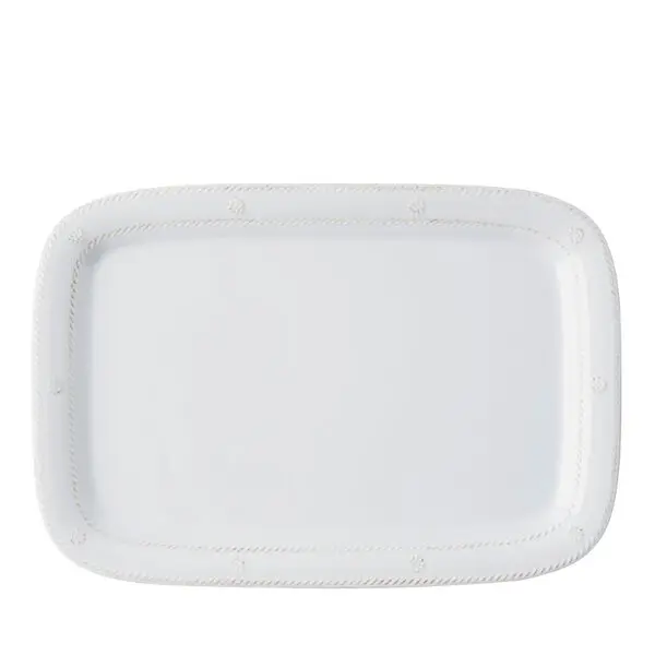 JULISKA Berry & Thread Melamine 16 Serving Tray/platter - White