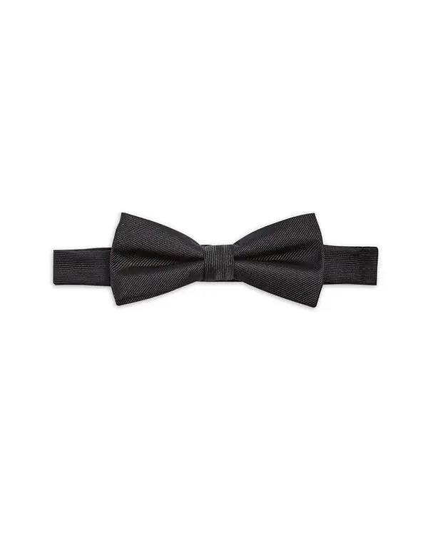 Bloomingdale'S Solid Silk Bow Tie - Black