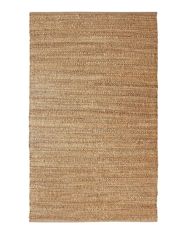 LR HOME Origin Handwoven Natural Area Rug, 93 X 117 - Brown/ Tan