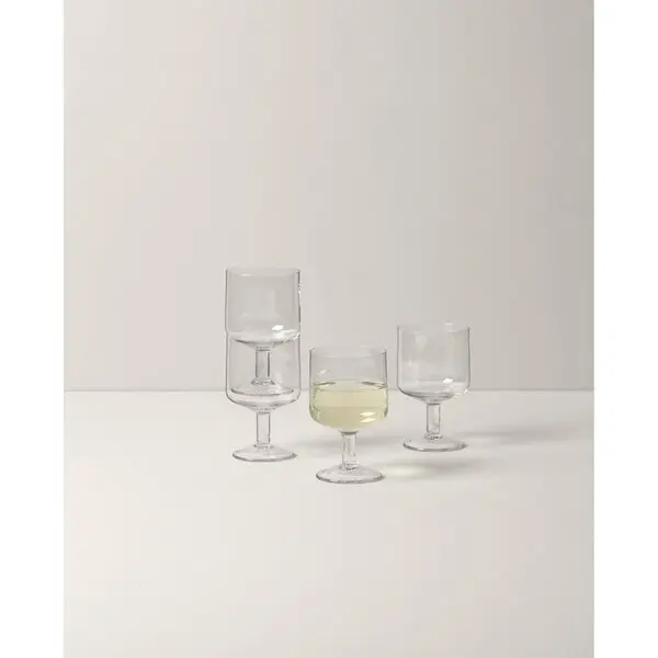 LENOX Tuscany Classics Stackable Stem Wine Glasses, Set Of 4
