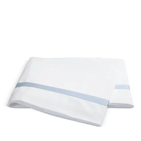 MATOUK Lowell Flat Sheet, Twin - Blue
