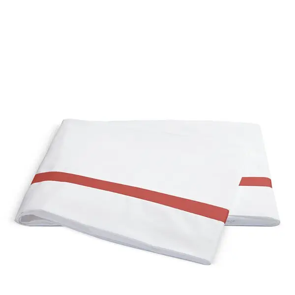 MATOUK Lowell Flat Sheet, Twin - Coral