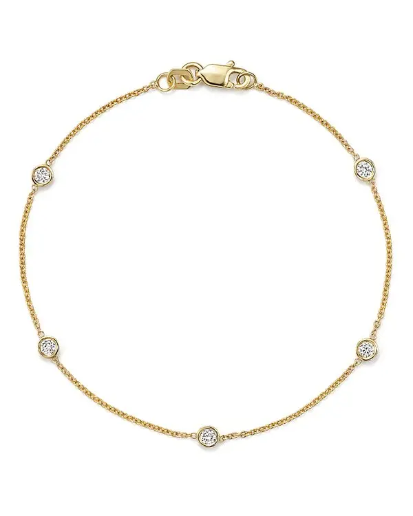 Bloomingdale'S Diamond Station Bracelet - Yellow Gold