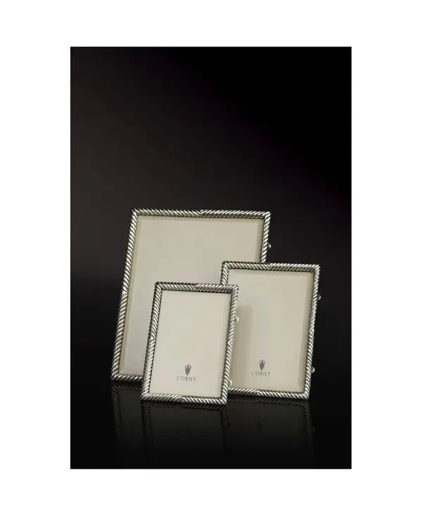 L'Objet Deco Twist Frame, 4 X 6 - Platinum