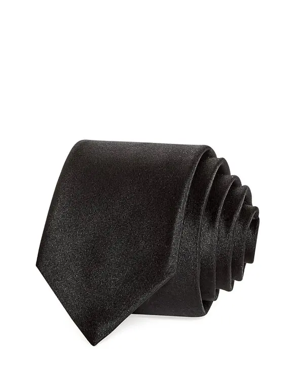 Bloomingdale'S Skinny Silk Tie Exclusive - Black