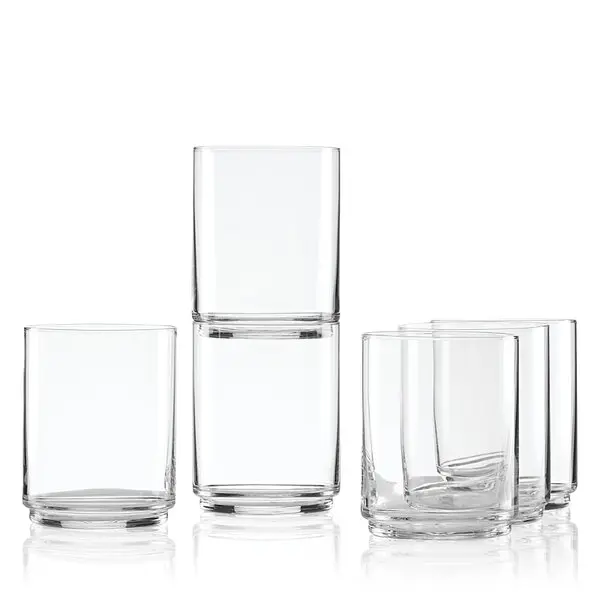 LENOX Tuscany Classics Stackables Tall Glasses, Set Of 6 - Clear