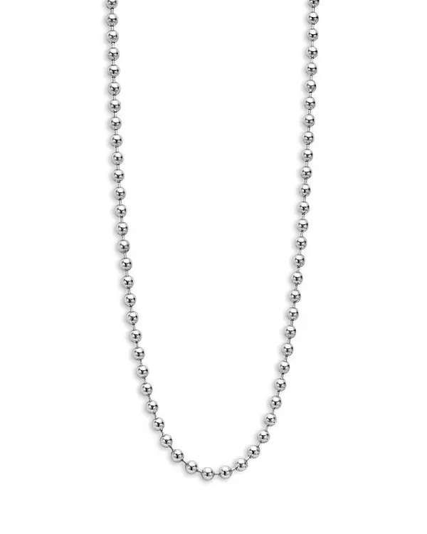 Lagos 18k Yellow Gold & Sterling Silver Caviar Toggle Necklace - Silver/yellow