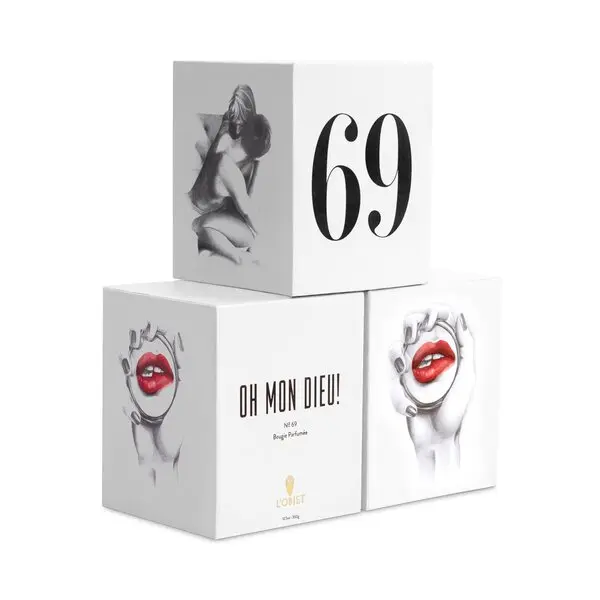 L'Objet 69 Oh Mon Dieu Candle - White