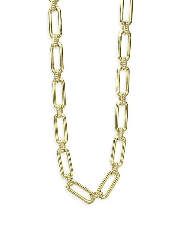 Lagos 18k Yellow Link Necklace - Gold