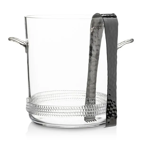 JULISKA Dean Ice Bucket With Tongs - Clear