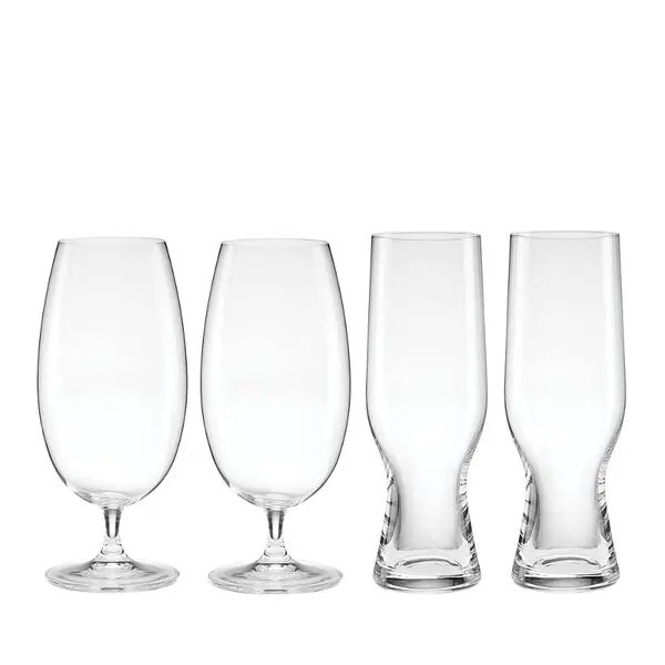LENOX Tuscany Classics Assorted Beer Glasses, Set Of 4 - Clear
