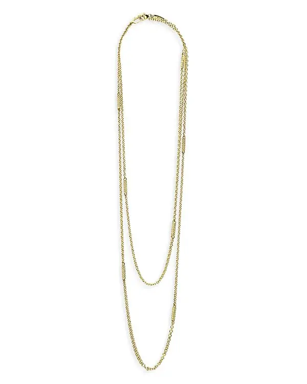 Lagos 18k Caviar Station Chain Necklace - Gold