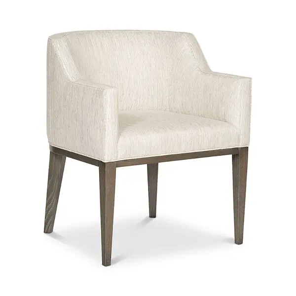 VANGUARD FURNITURE Axis Low Curved Dining Chair - Beige/woodcliff Finish
