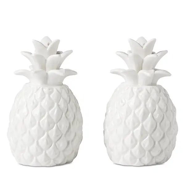 LENOX Wicker Creek Pineapple Salt & Pepper Set - White