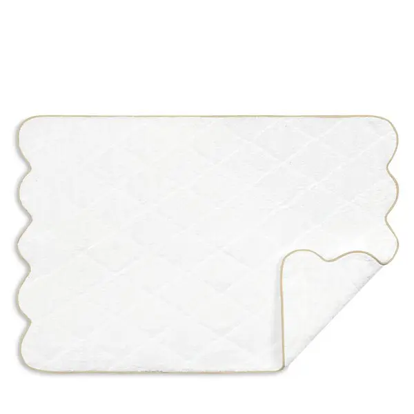MATOUK Cairo Scallop Quilted Mat - Sand