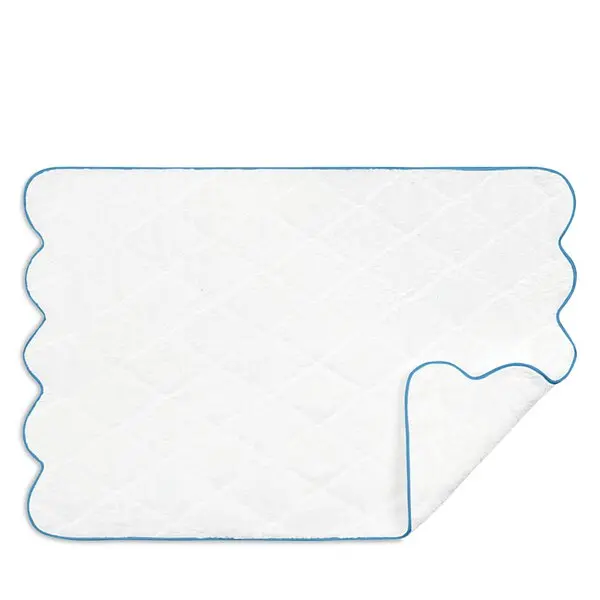 MATOUK Cairo Scallop Quilted Mat - White