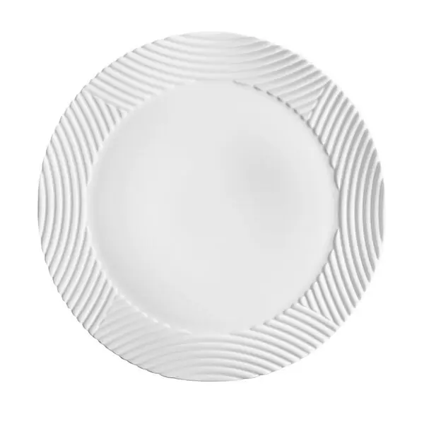 L'Objet Corde Wide Charger Plate - White