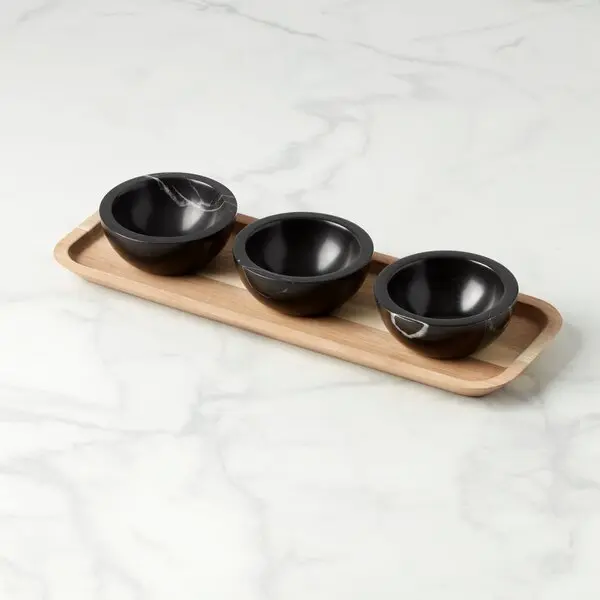LENOX Lx Collective Tray With 3 Dip Bowls