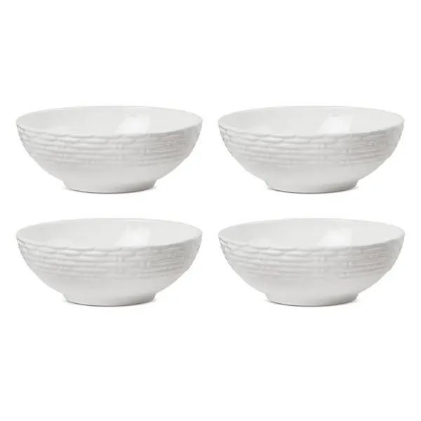 LENOX Wicker Creek All Purpose Bowls, Set Of 4 - White