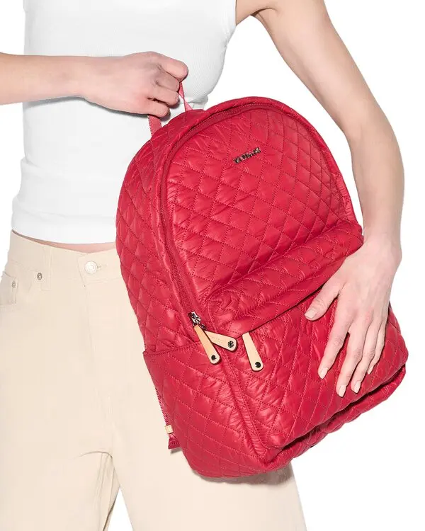 Mz Wallace Metro Backpack - Apple/silver