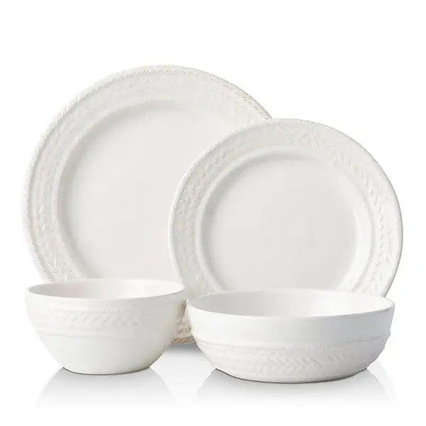 JULISKA Le Panier Whitewash 4-piece Place Setting - White Wash