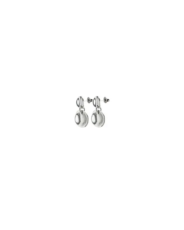 UNODE50 Sterling Plated Irregular Drop Earrings